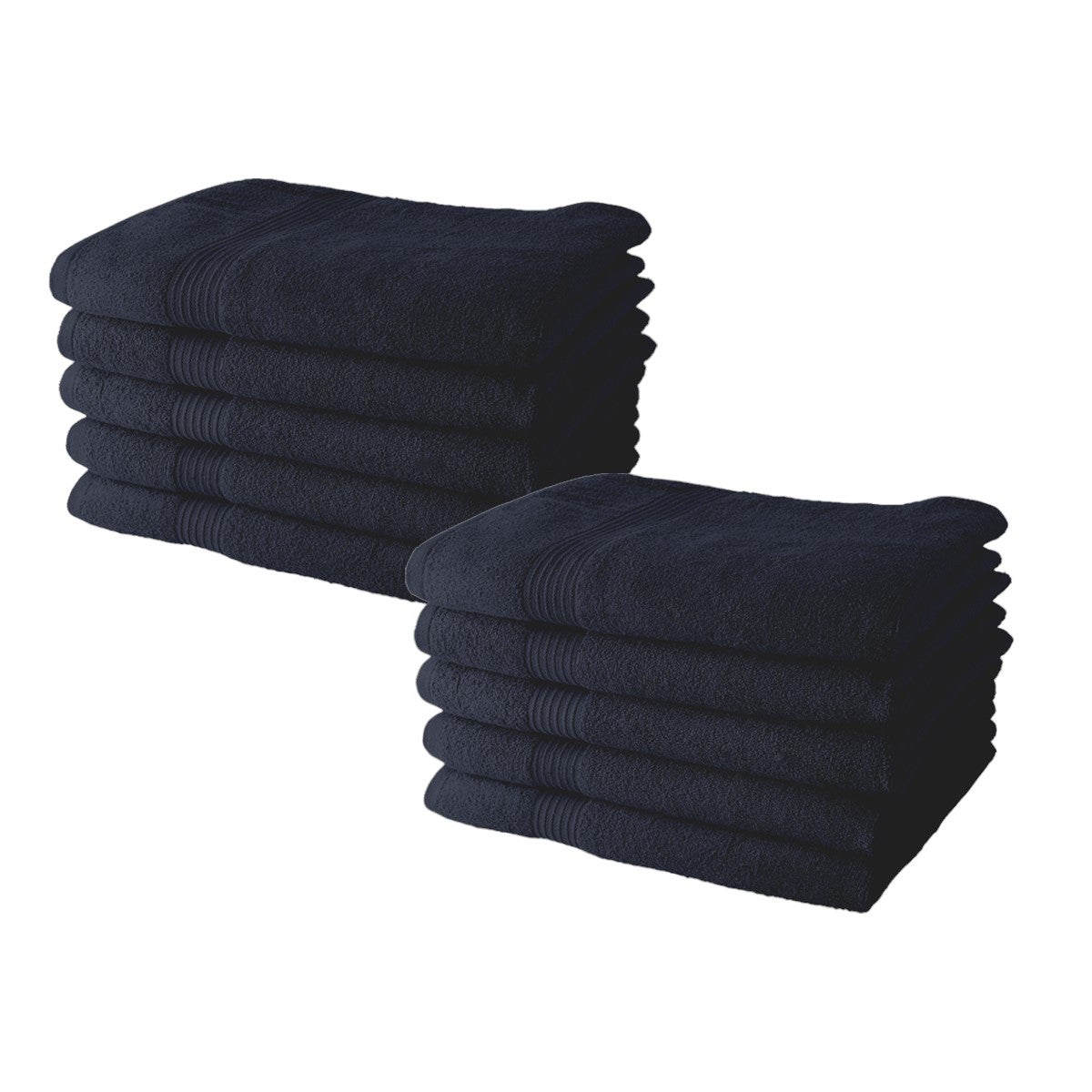 Lot de 10 serviettes de toilette coton uni ESSENTIAL | Leroy Merlin