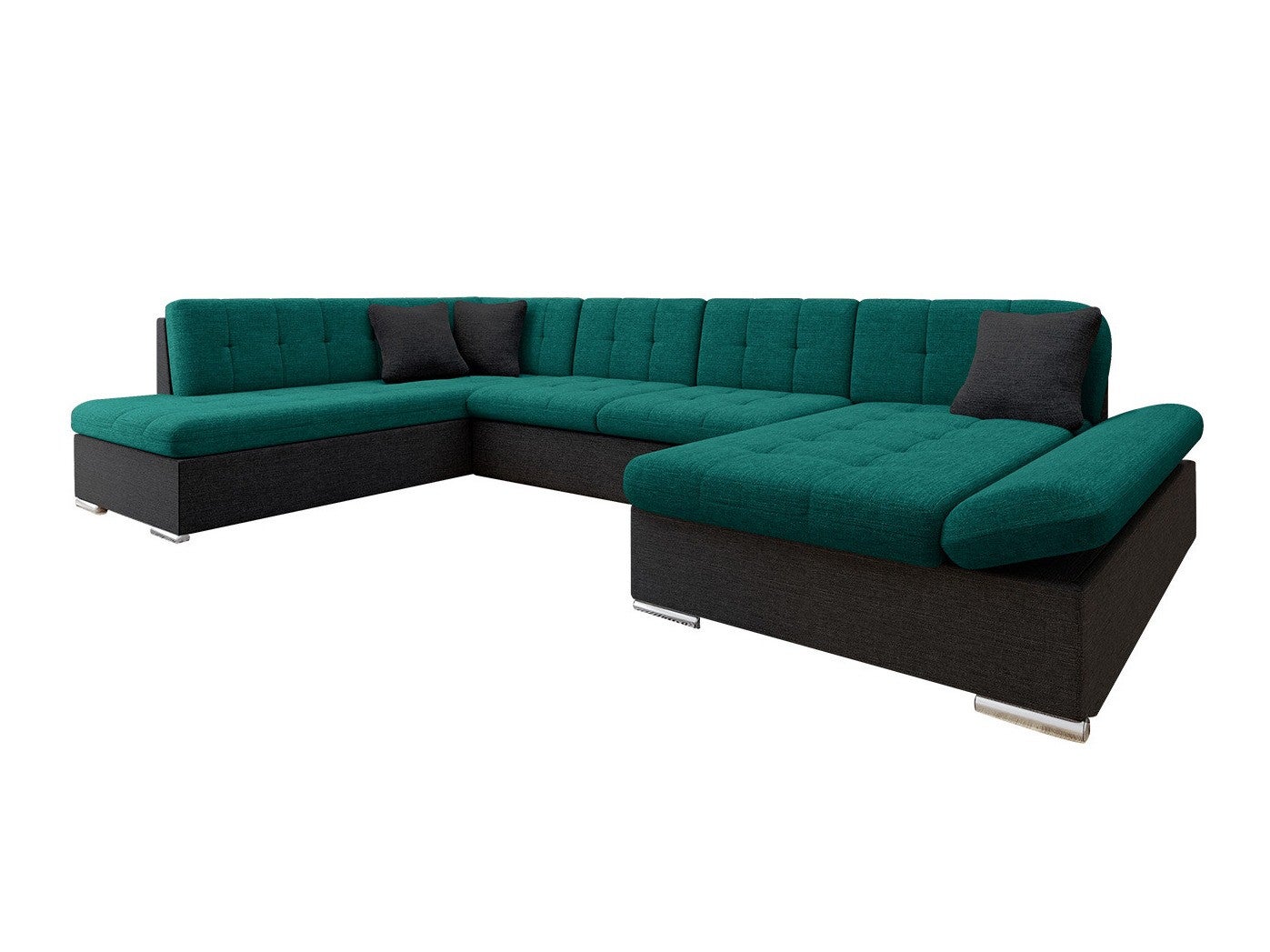 Canapé d'angle Comfivo 150, Vert, Fonction de couchage, Boîte de ...