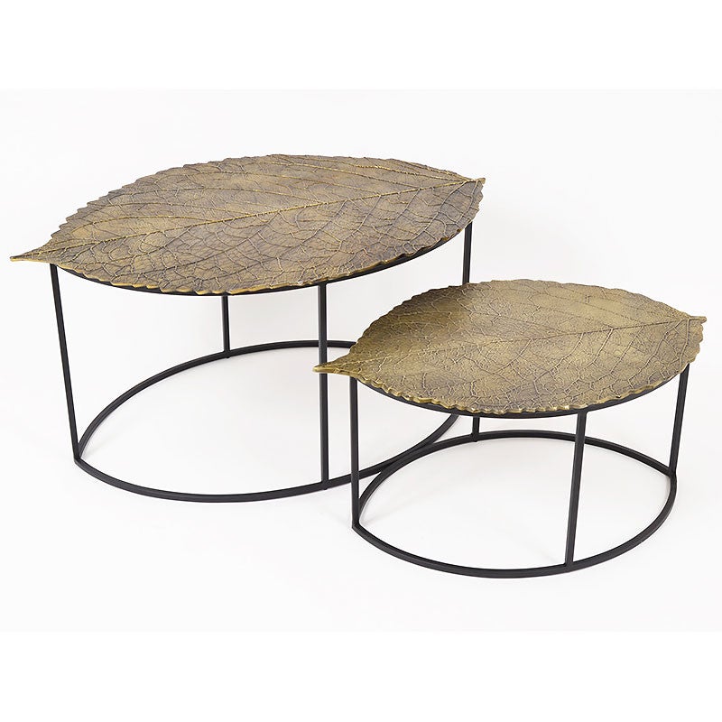 Ensemble de 2 tables basse Erable aluminium 96x60x46cm | Leroy Merlin