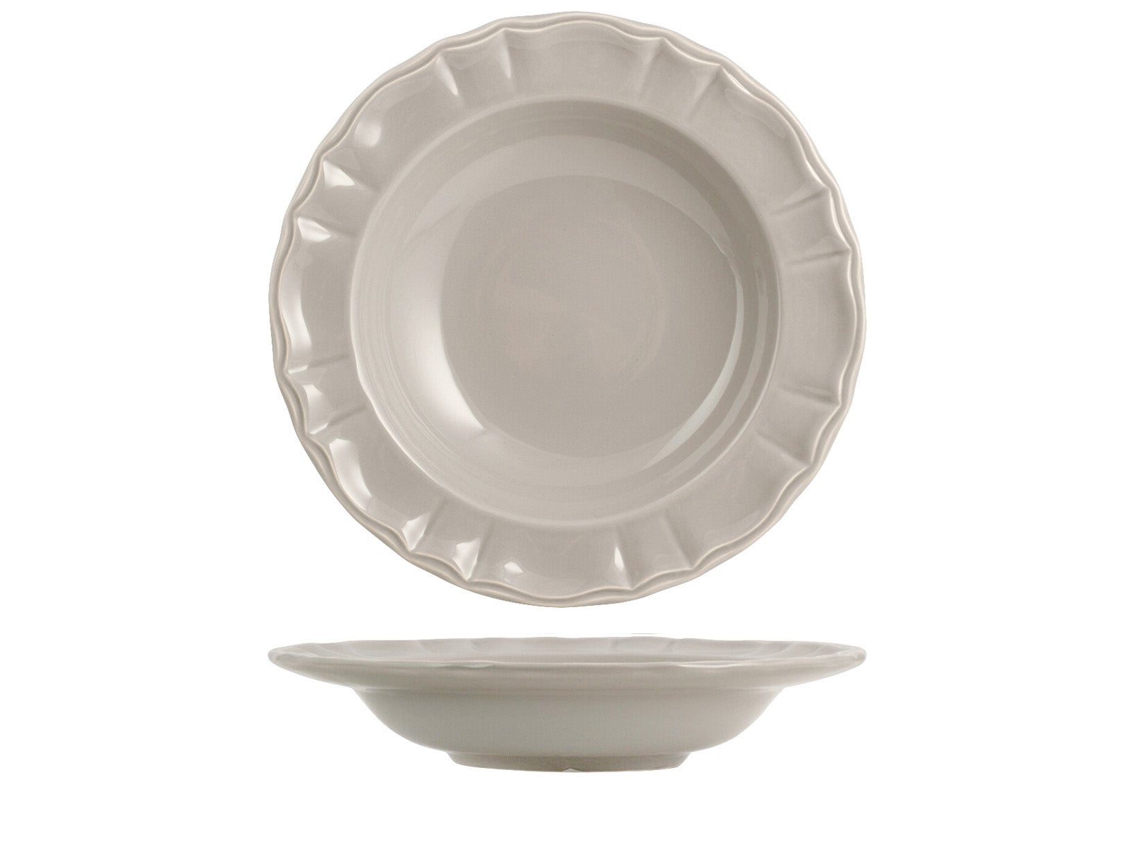 Plato de barro Liberty, Ø 24 cm, Gris | Leroy Merlin