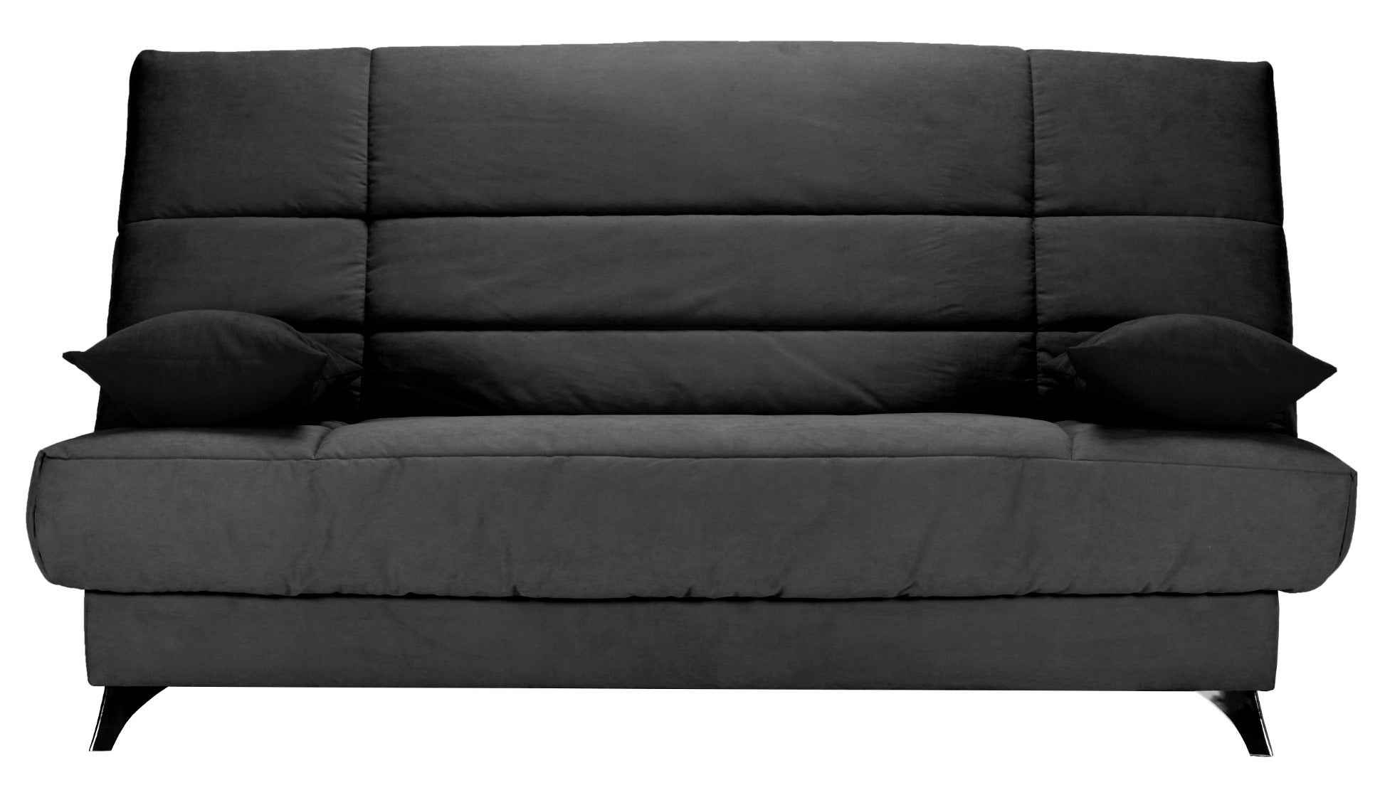Banquette Clic-clac tissu 130x190 matelas Bultex 14cm avec rangement ...