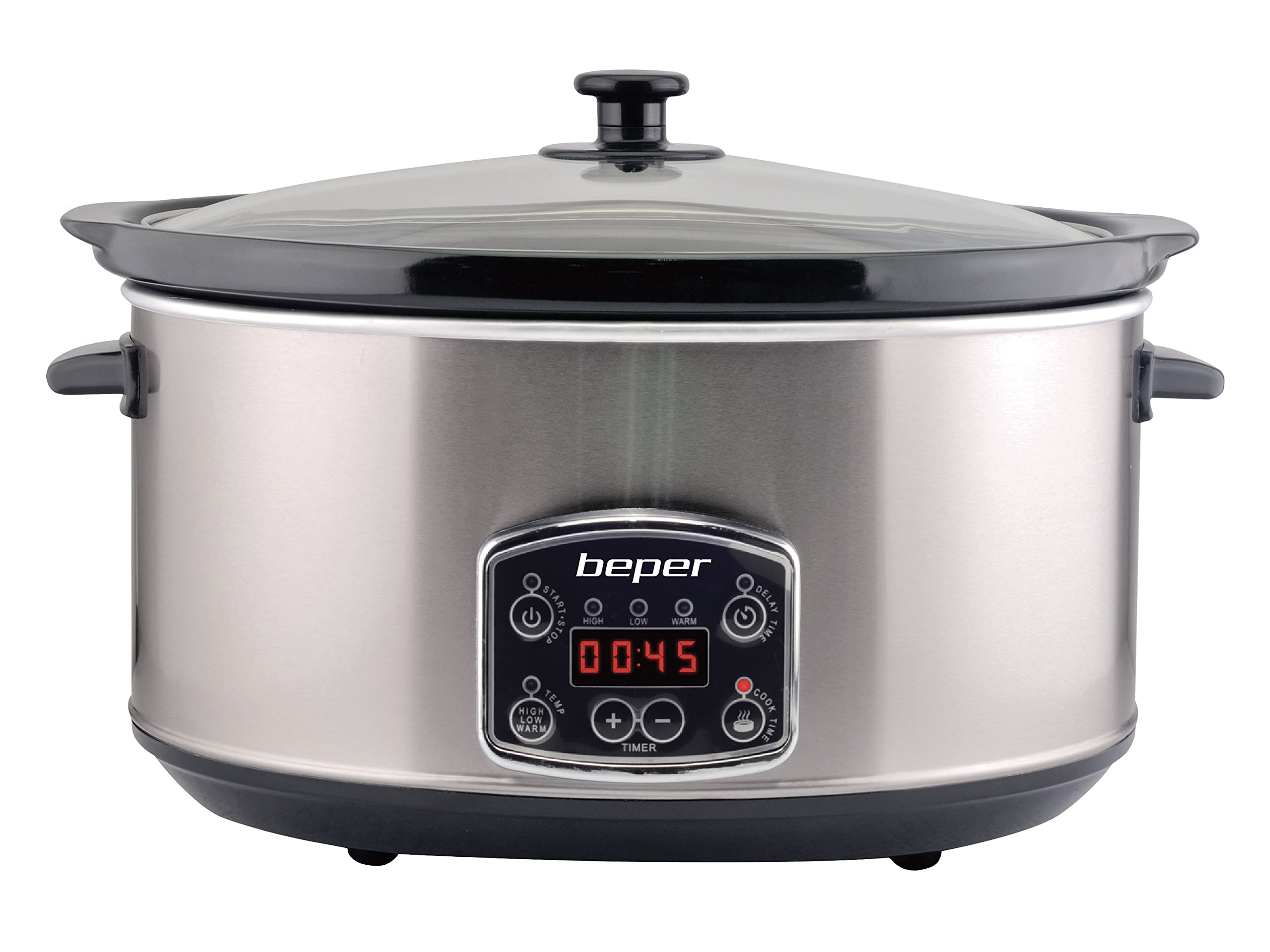 BEPER BC.510 Slow cooker,Pentola digitale per la cottura lenta,4,5 ...