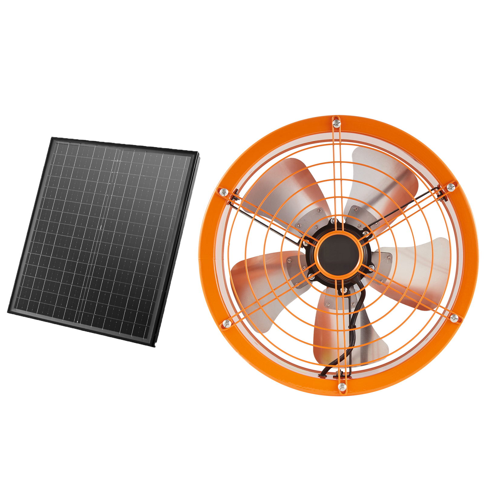 Ventilador techo dos aguas 14", extractor aire, termostato ajustable, 1300 CFM, enfría hasta ...