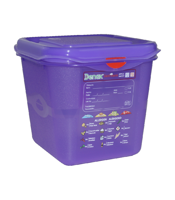 Gastronox hermético alérgeno profesional para alimentos 1/6 H150 DENOX ...