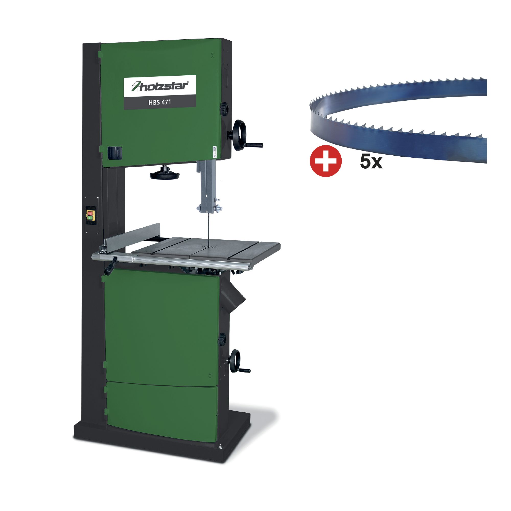 Pack scie à ruban verticale bois HBS471 avec 6 lames de scie Holzstar ...