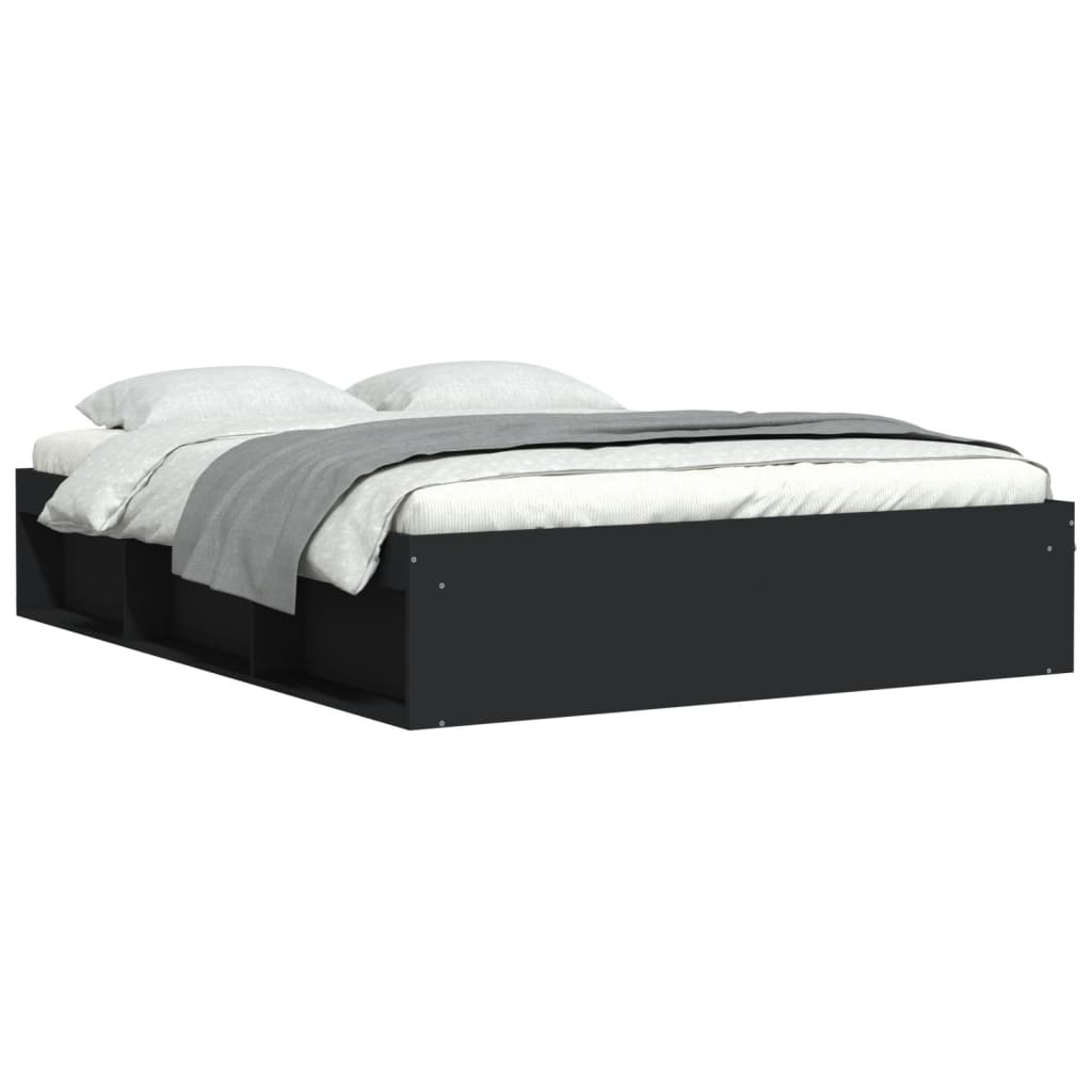 Estructura de cama negra 160x200 cm — COMFORTXL | Leroy Merlin