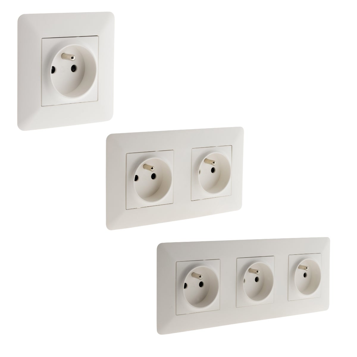 Prise 2P+T 16A + double prise + triple prise - Simplea - Zenitech ...