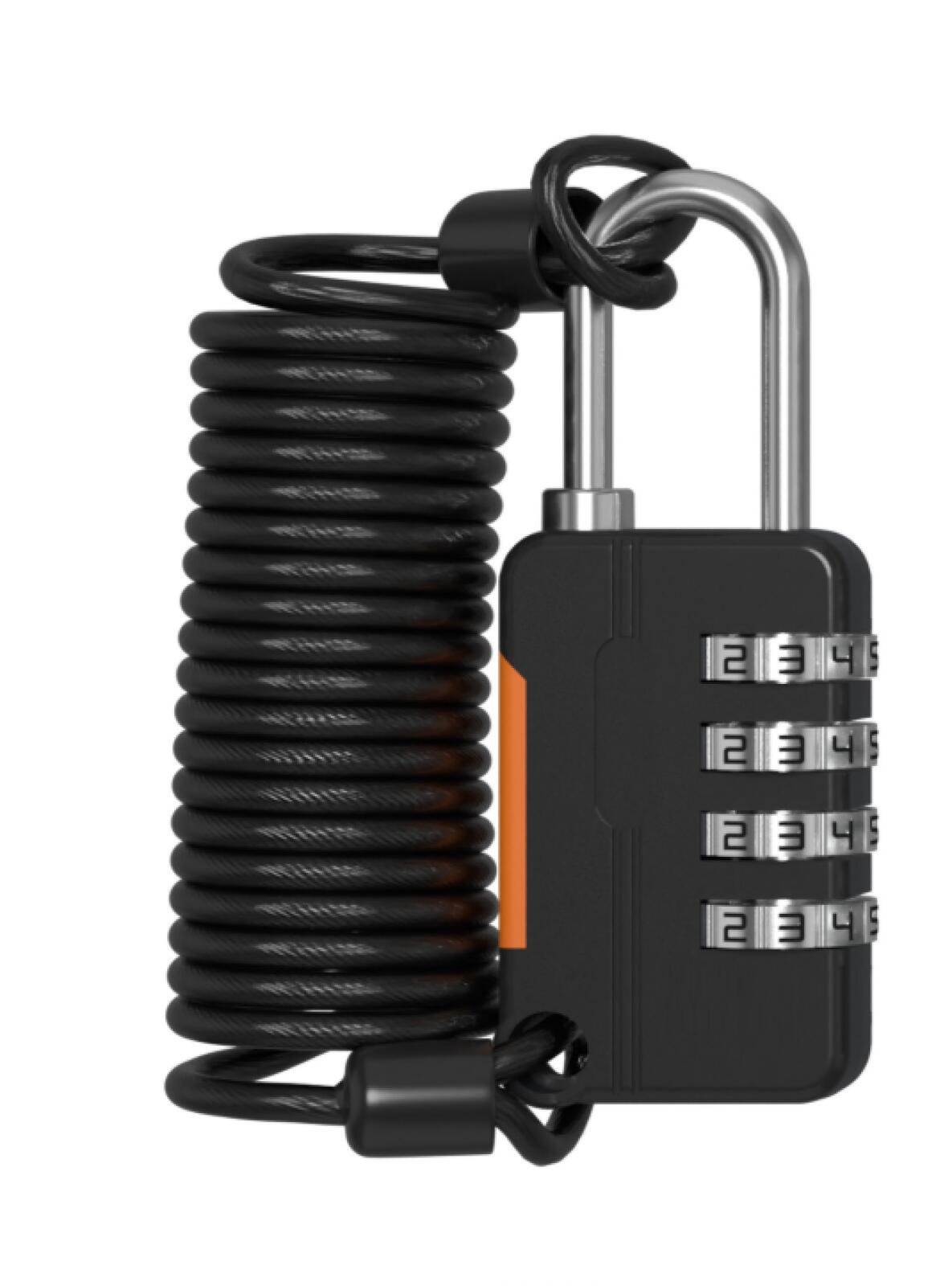 UP Security Cadenas de ski, cadenas à code 4 chiffres avec câble rétractable (36 in/91 cm ...