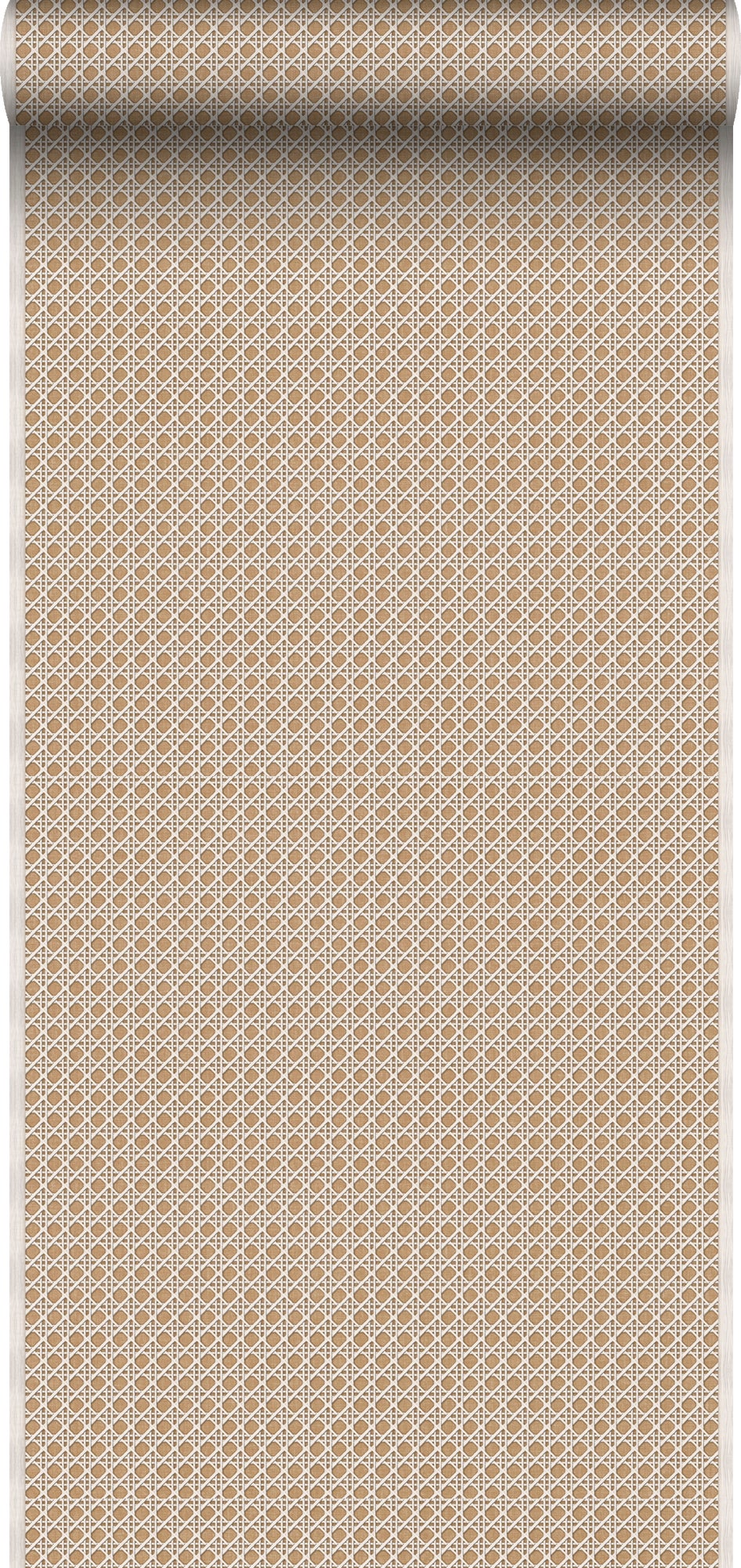 Papel pintado rombo marrón - 53 cm x 10 m - Sanders & Sanders | Leroy ...