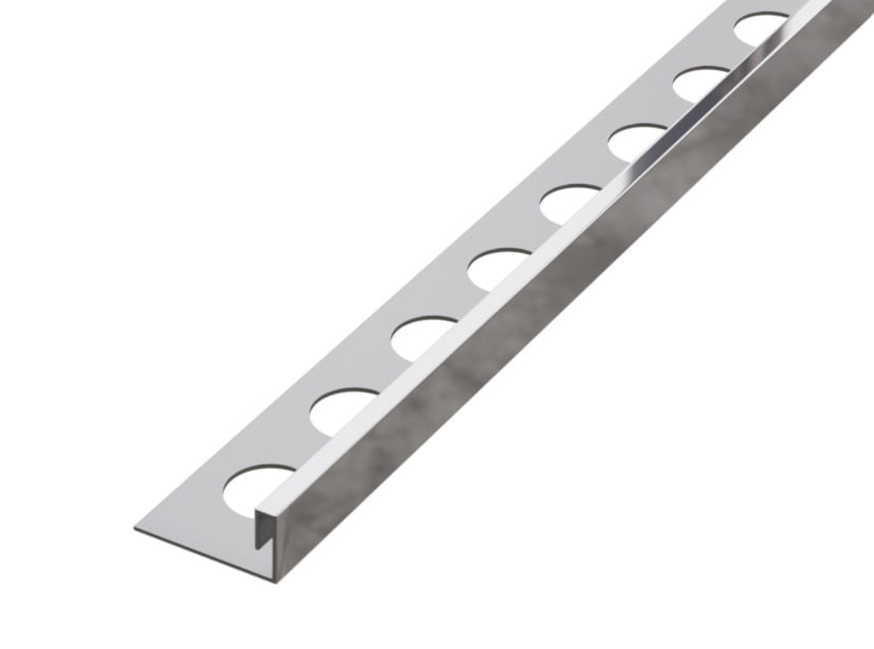 Profilo decorativo Js in acciaio inox per piastrelle 12,5 mm x 2700 mm ...
