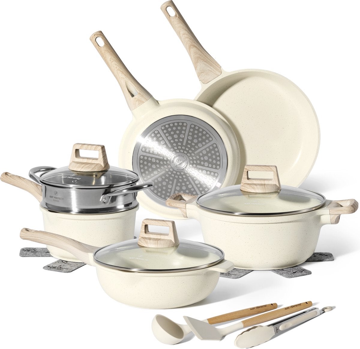 Set di padelle a induzione Just Perfecto da 14 pezzi - Set di padelle ...