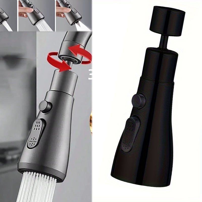 Tête de pulvérisation rotative à 360° pour robinet de cuisine avec buse de pulvérisation à 3 ...
