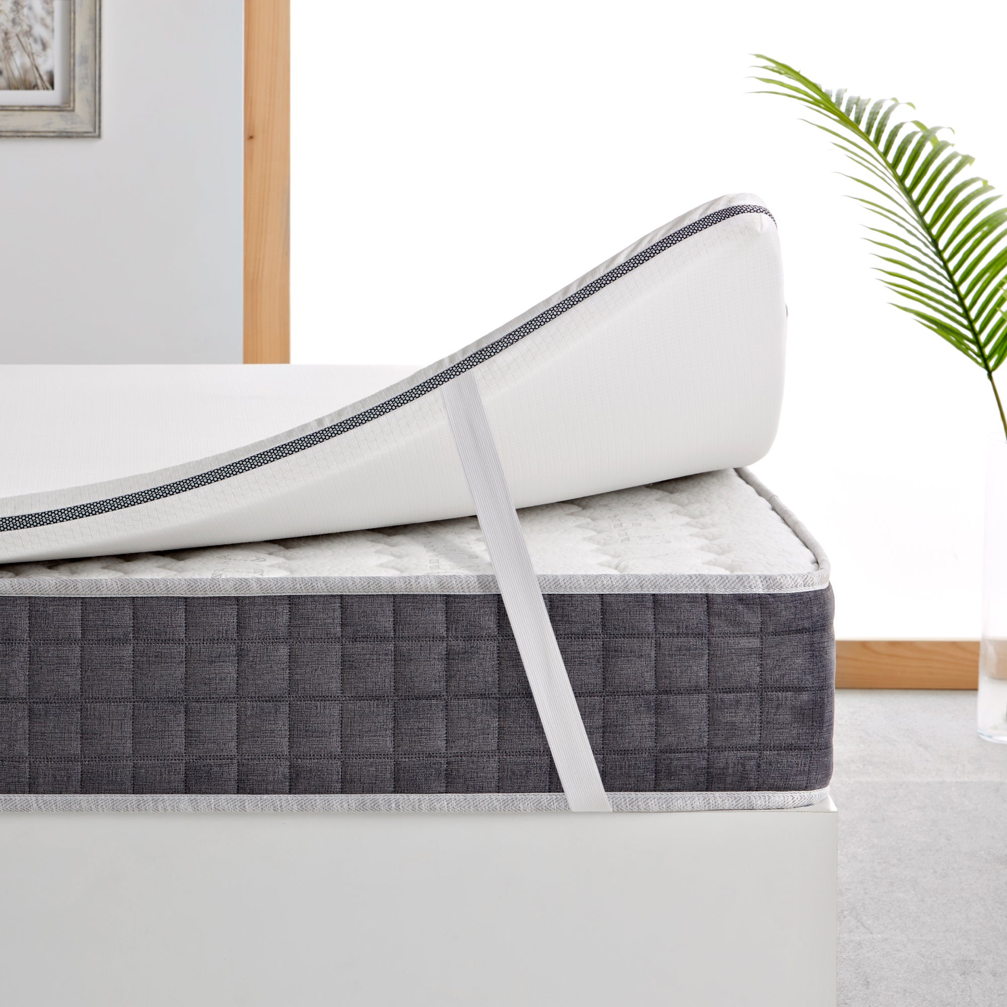 Topper Viscoelastico cama de 160x190 Núcleo 100% Viscoelástica Premium ...