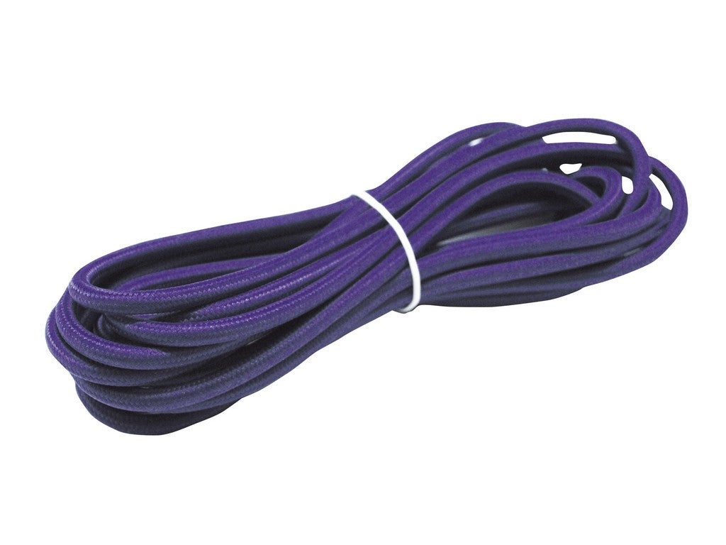 Câble Electrique Textile 2 X 0.75mm en Rouleau de 5m Violet | Leroy Merlin