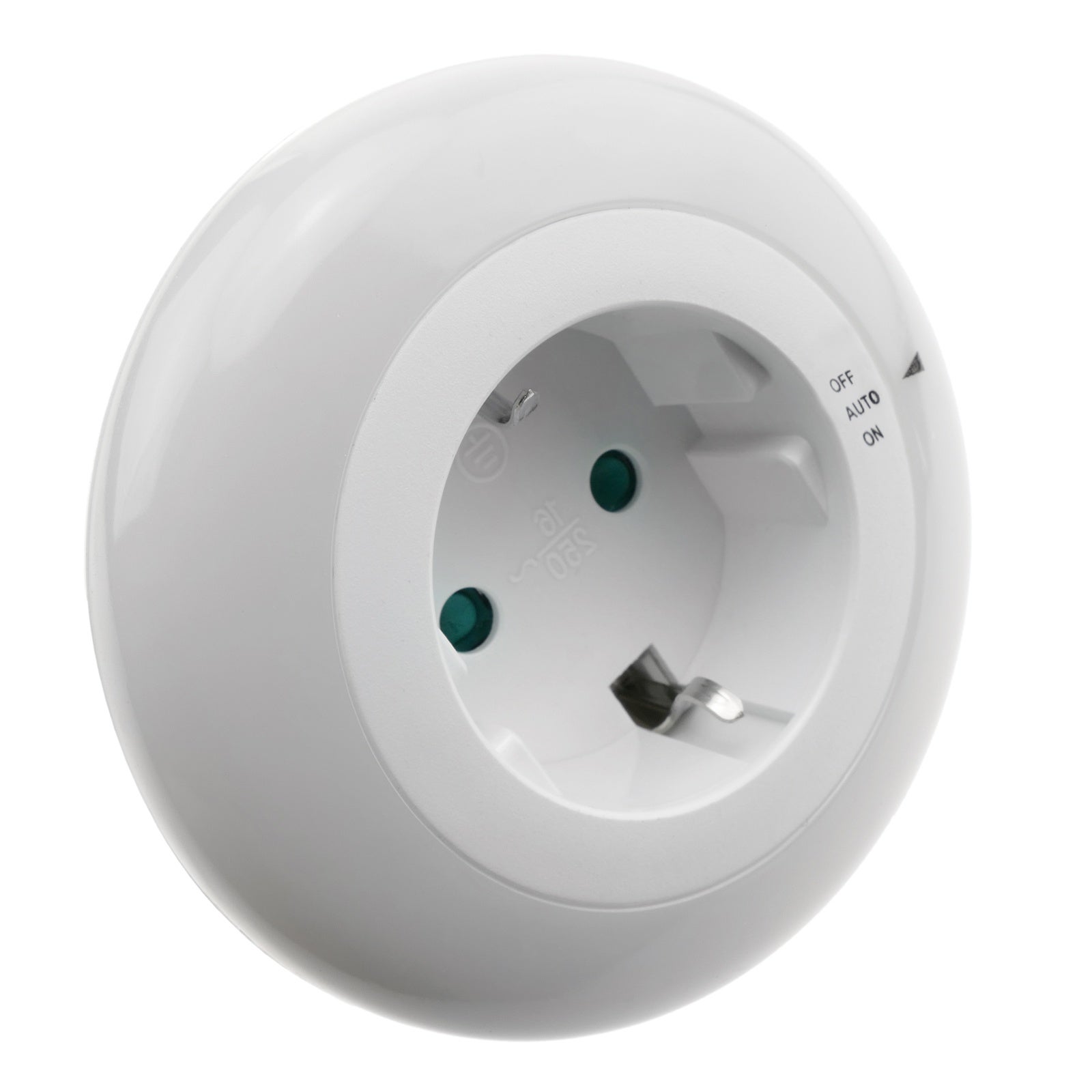 Veilleuse LED avec capteur et prise schuko type 230VAC | Leroy Merlin