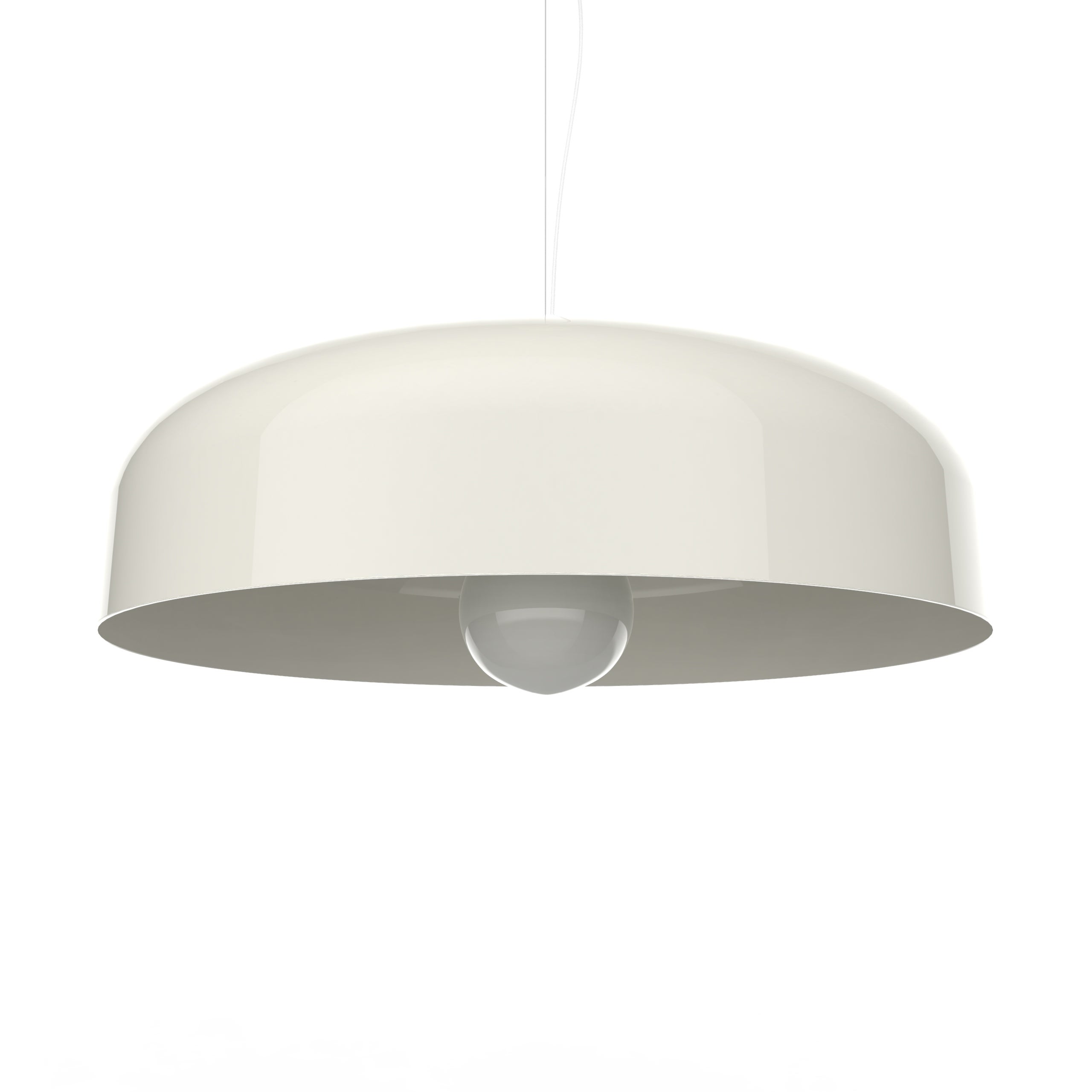 TUZZI SUSPENSION Ø50 METAL BLANC BRILLANT 1XE27 | Leroy Merlin