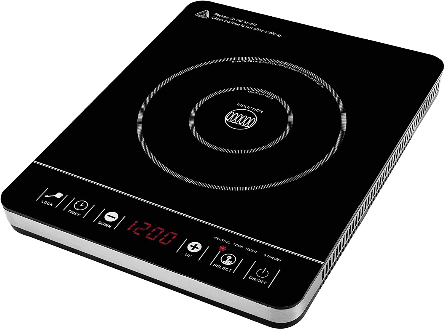 Lacor - 69332 - Piano Cottura A Induzione Non Incasso 2000 W - Nero ...