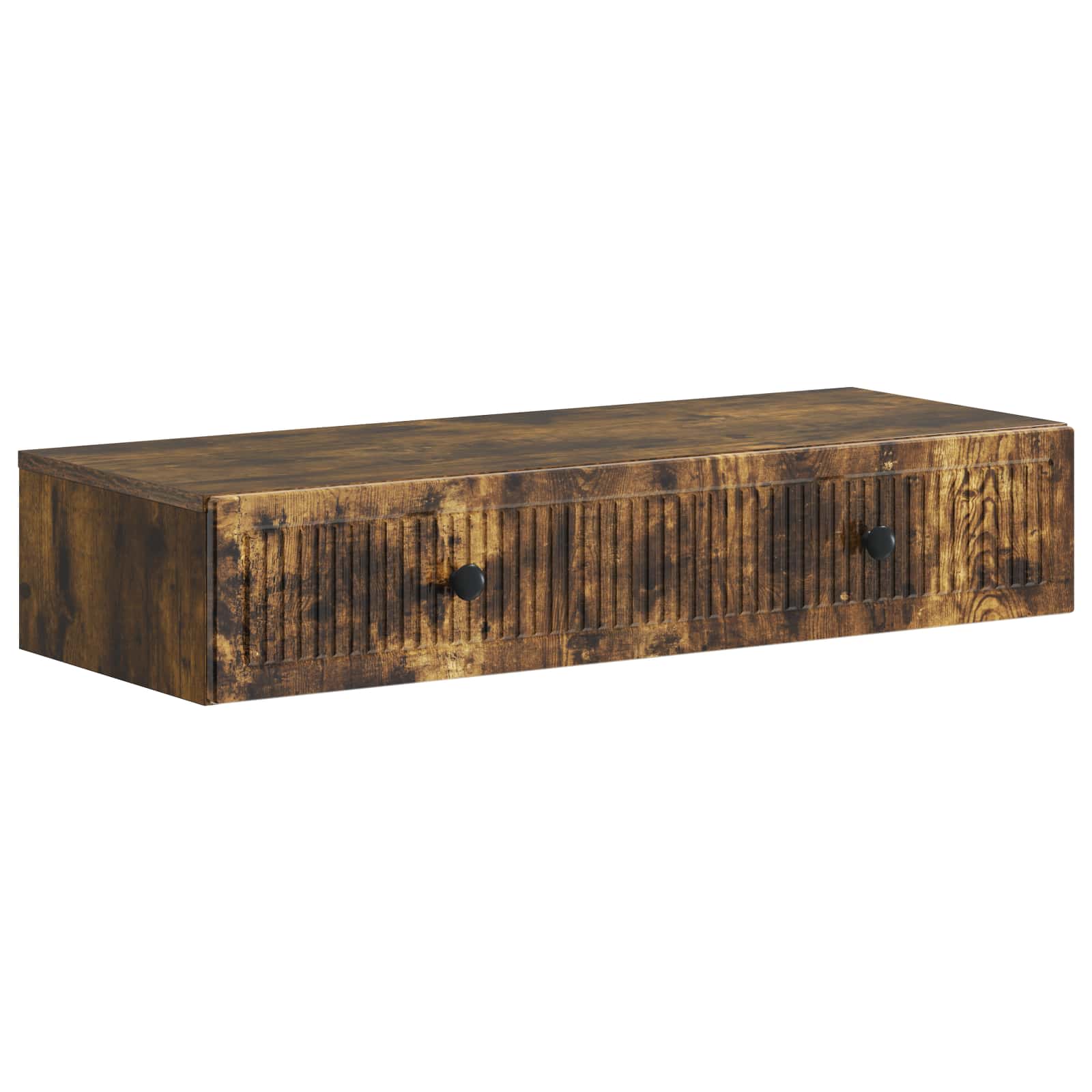 Table d'appoint murale Chêne fumé 87,5 x 34,5 x 17 cm | Leroy Merlin