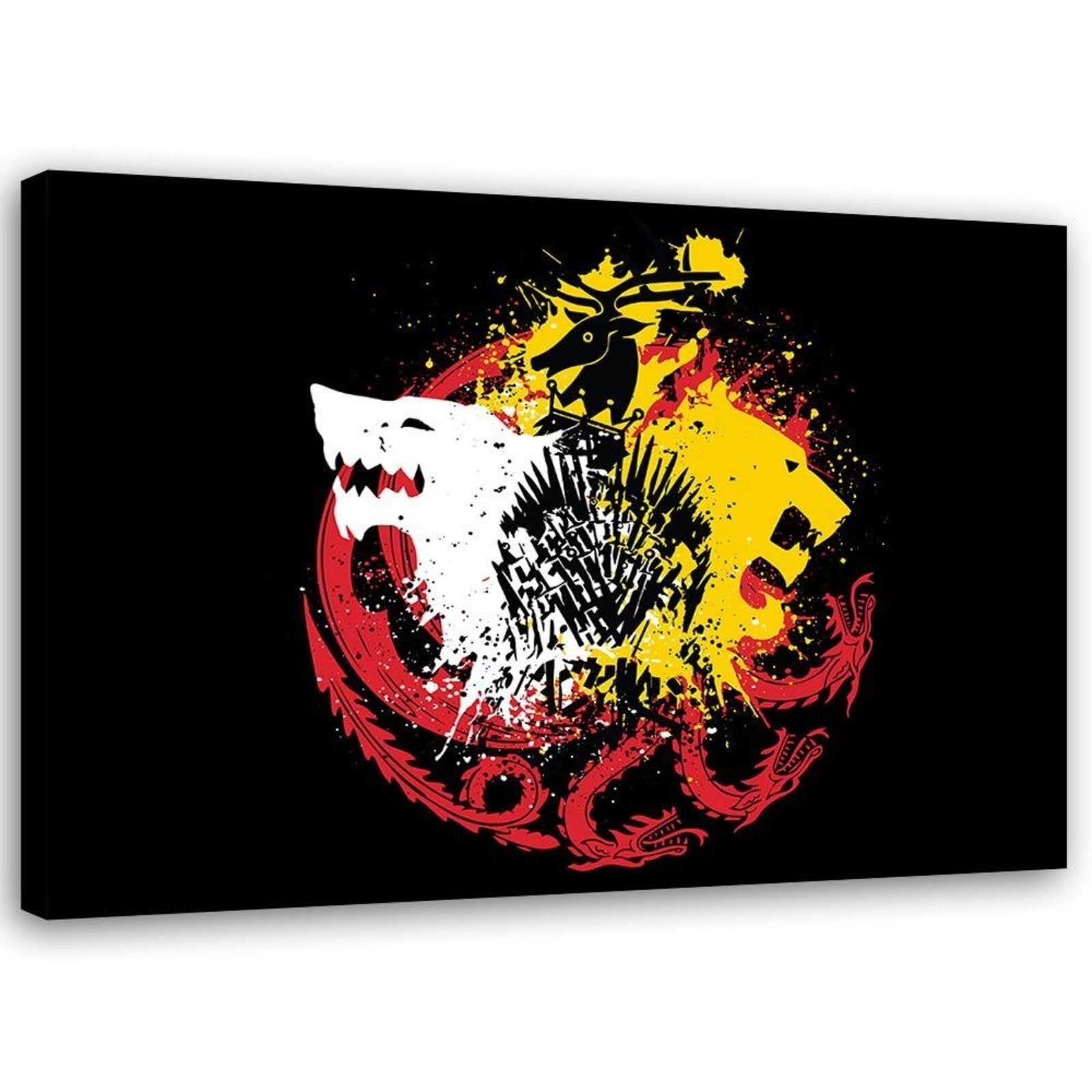 Tableau Game of Thrones Blason des familles - 60 x 40 cm | Leroy Merlin
