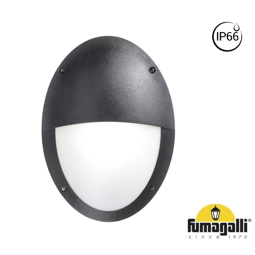 Aplique de pared FUMAGALLI REMI/MADDI E27 IP66 - Negro | Leroy Merlin