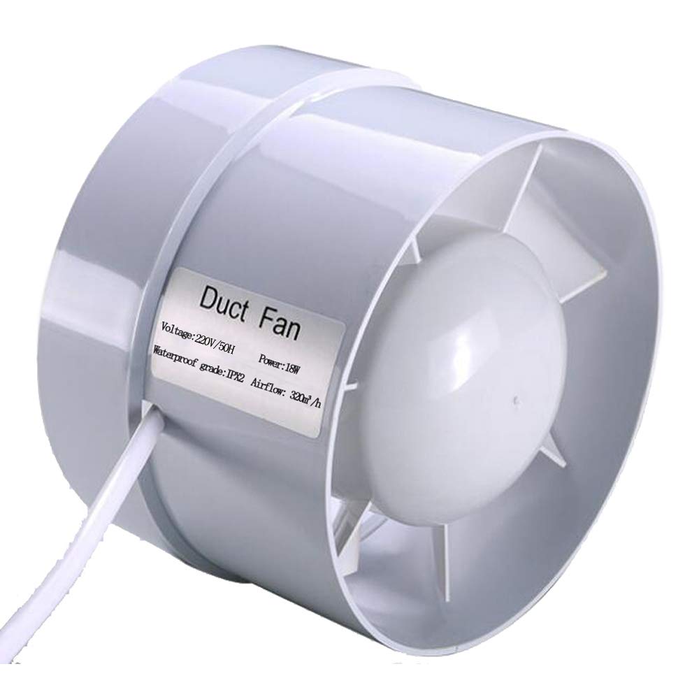 150 mm extracteur d'air silencieux 18W 320m³/h économe en énergie à ...