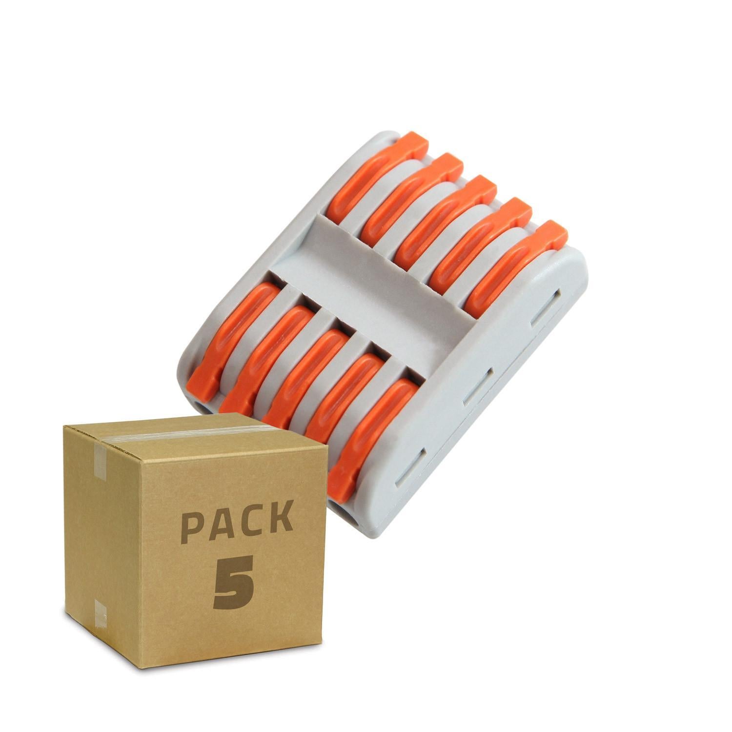Pack 5 Conectores Rápidos 5 Entradas y 5 Salidas SPL-5 para Cable ...
