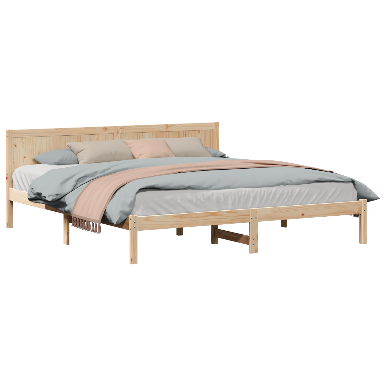 Cama matrimonial | Cama para adultos | Estructura de Cama de Madera de ...