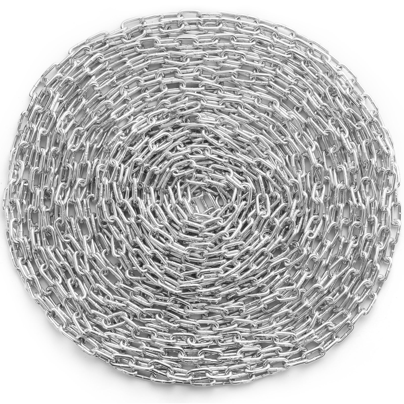 Chaîne à Anneaux VEVOR en Acier au Carbone Galvanisé, 1/4" x 100 ...