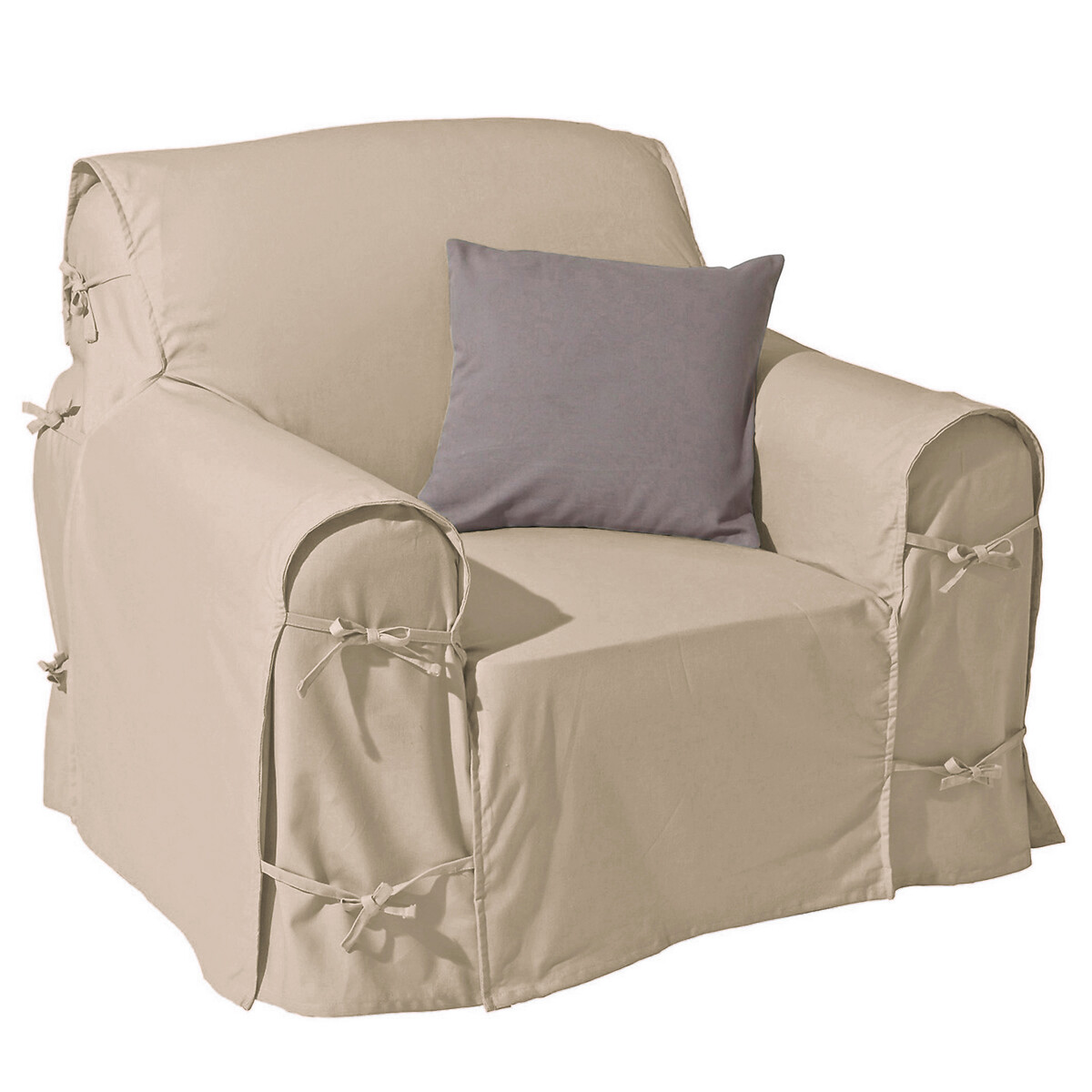 Housse de fauteuil SCENARIO - Naturel - taille unique | Leroy Merlin