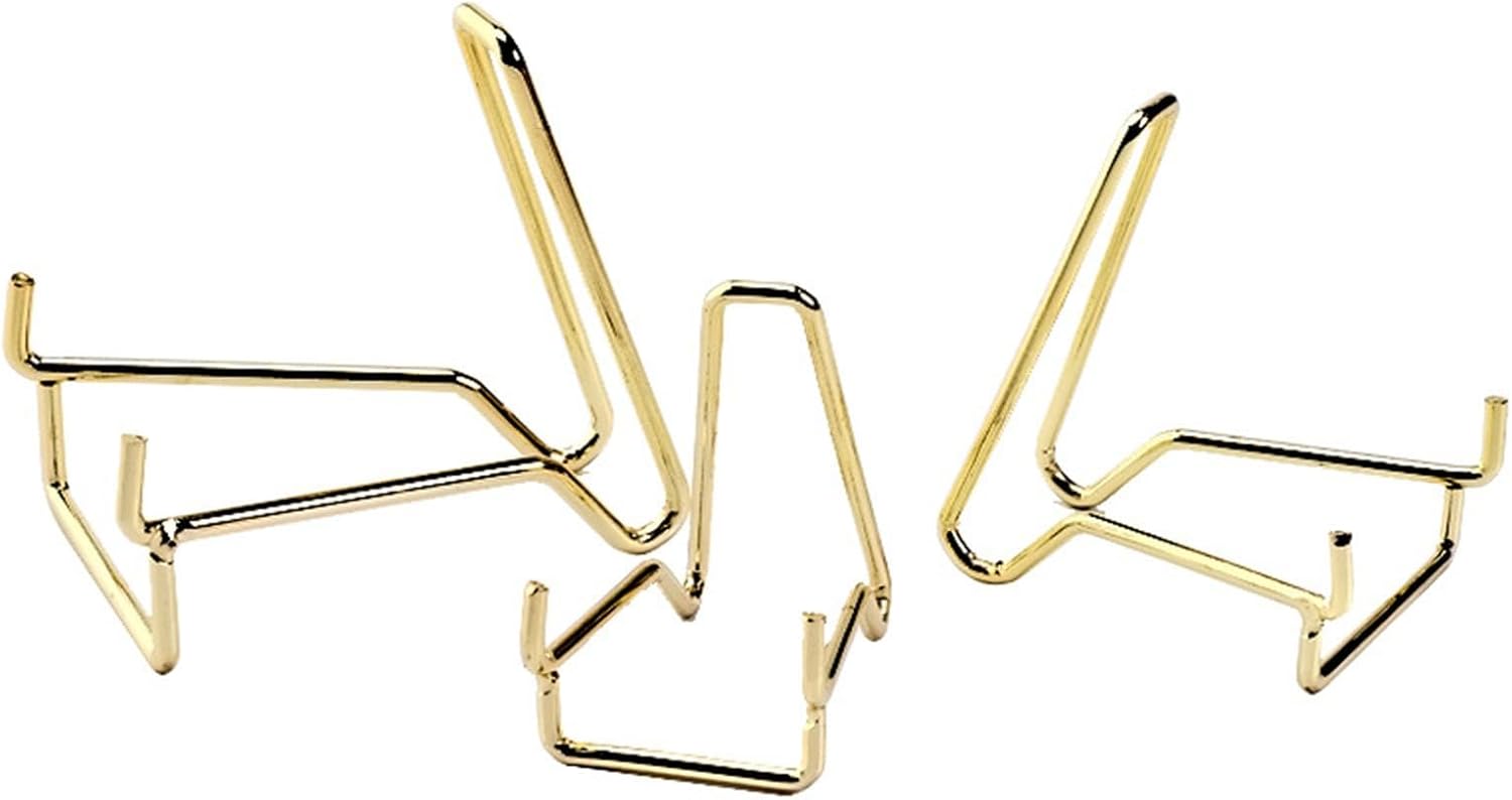 3 porte-photos dorés – Support de en métal, support de cadre photo ...