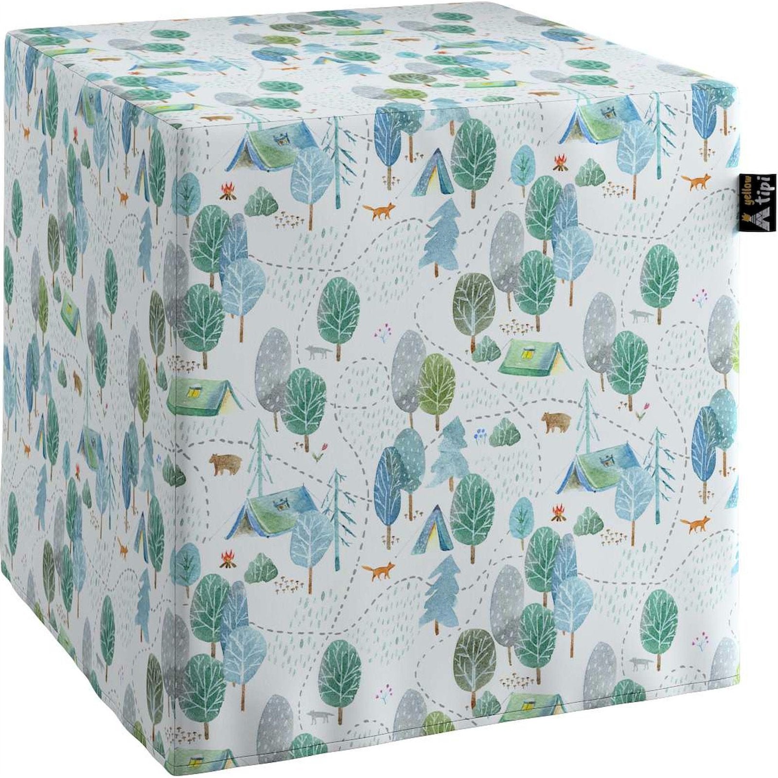 Pouf cube Magic 40 x 40 x 40 cm Multicolore | Leroy Merlin