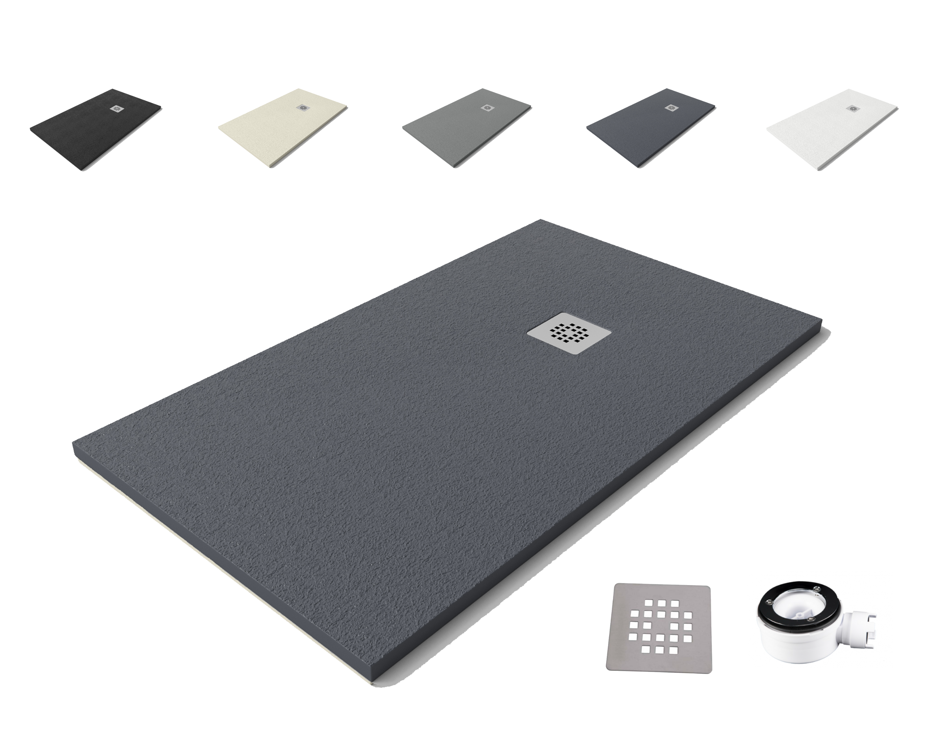 VAROBATH | Receveur de douche NOLITA – 80x160 – Résine avec charge ...