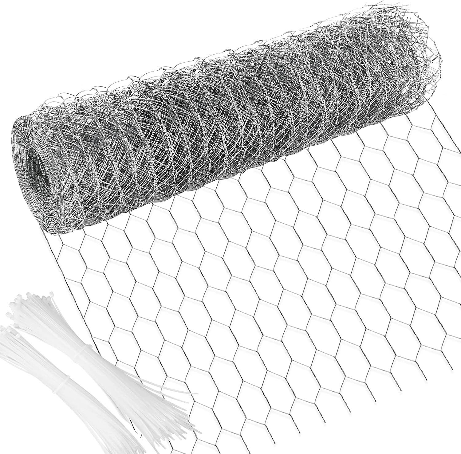 Grillage à poule 10cm x 3m, grillage galvanisé hexagonal antirouille ...