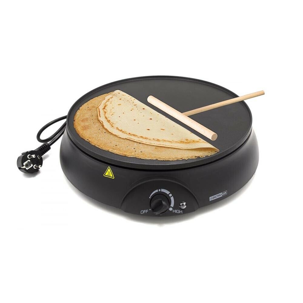 CREPIERA ELETTRICA 1000 W PIASTRA ANTIADERENTE PER CREPES CRESPELLE ...