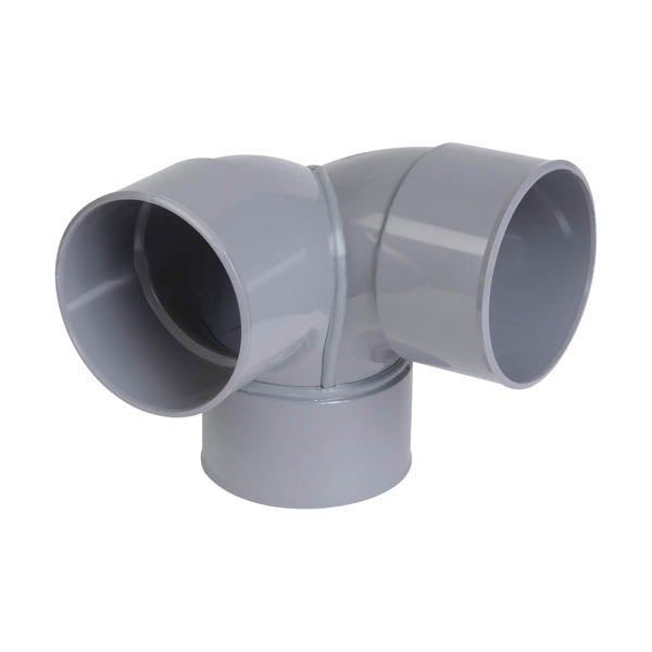 NICOLL Coude 87°30 double d'équerre PVC évacuation NICOLL Femelle ...