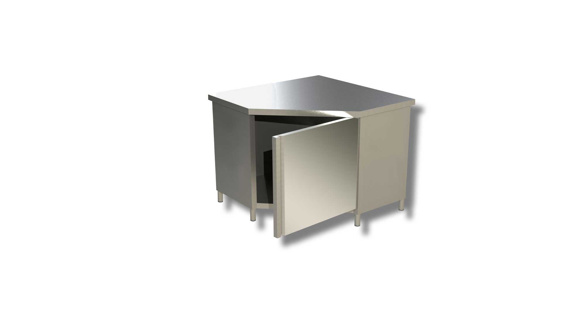 Table armoire d'angle sans dosseret profondeur 600 - Ristopro | Leroy ...