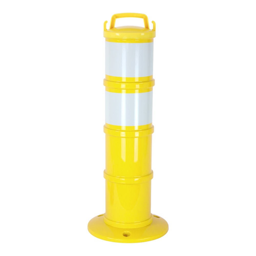 Balise de signalisation modulable Jaune avec deux bandes ...