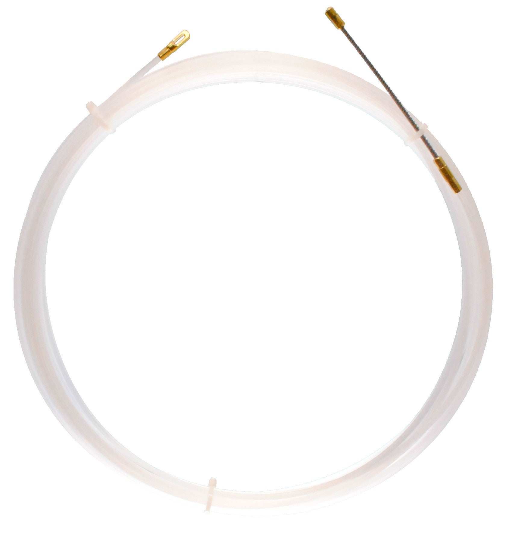 Tire-câble en nylon, blanc, diam. 3 mm, 15 mètres, avec terminaux fixes ...