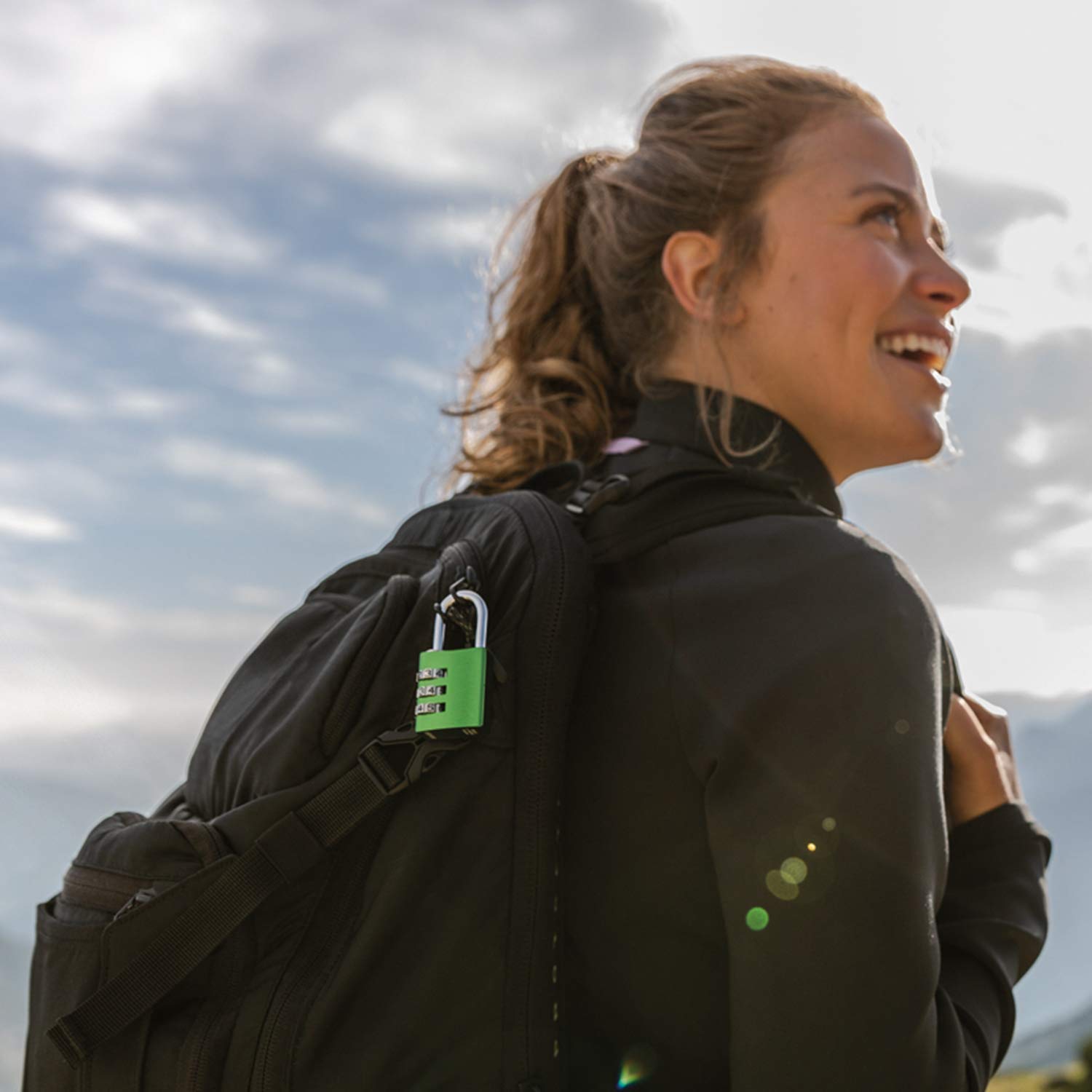 ABUS 466090 - Candado aluminio combinacion 20mm 3 dígitos amarillo ...