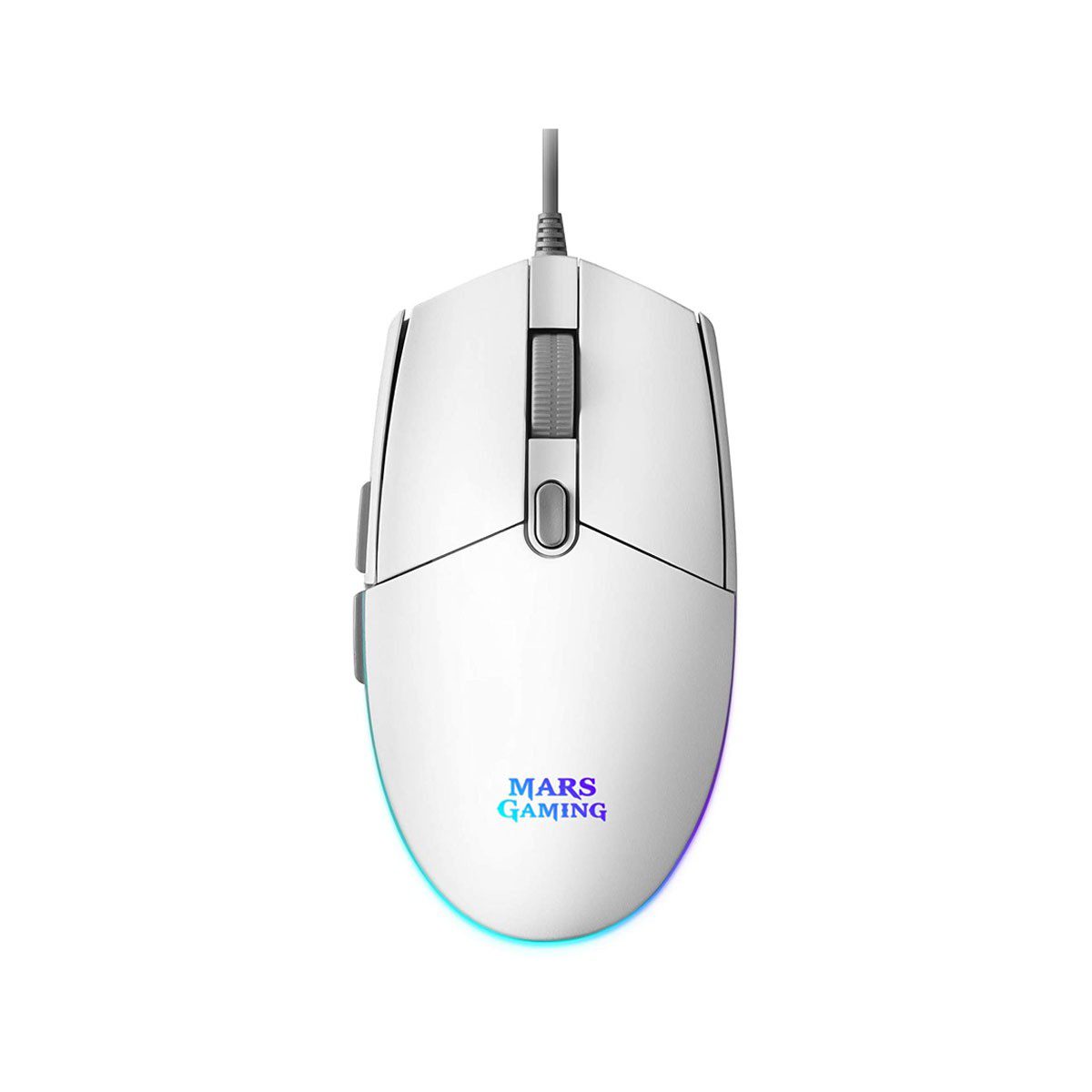 Ratón Gaming Mars Gaming MMGW/ Hasta 3200 DPI/ Blanco | Leroy Merlin