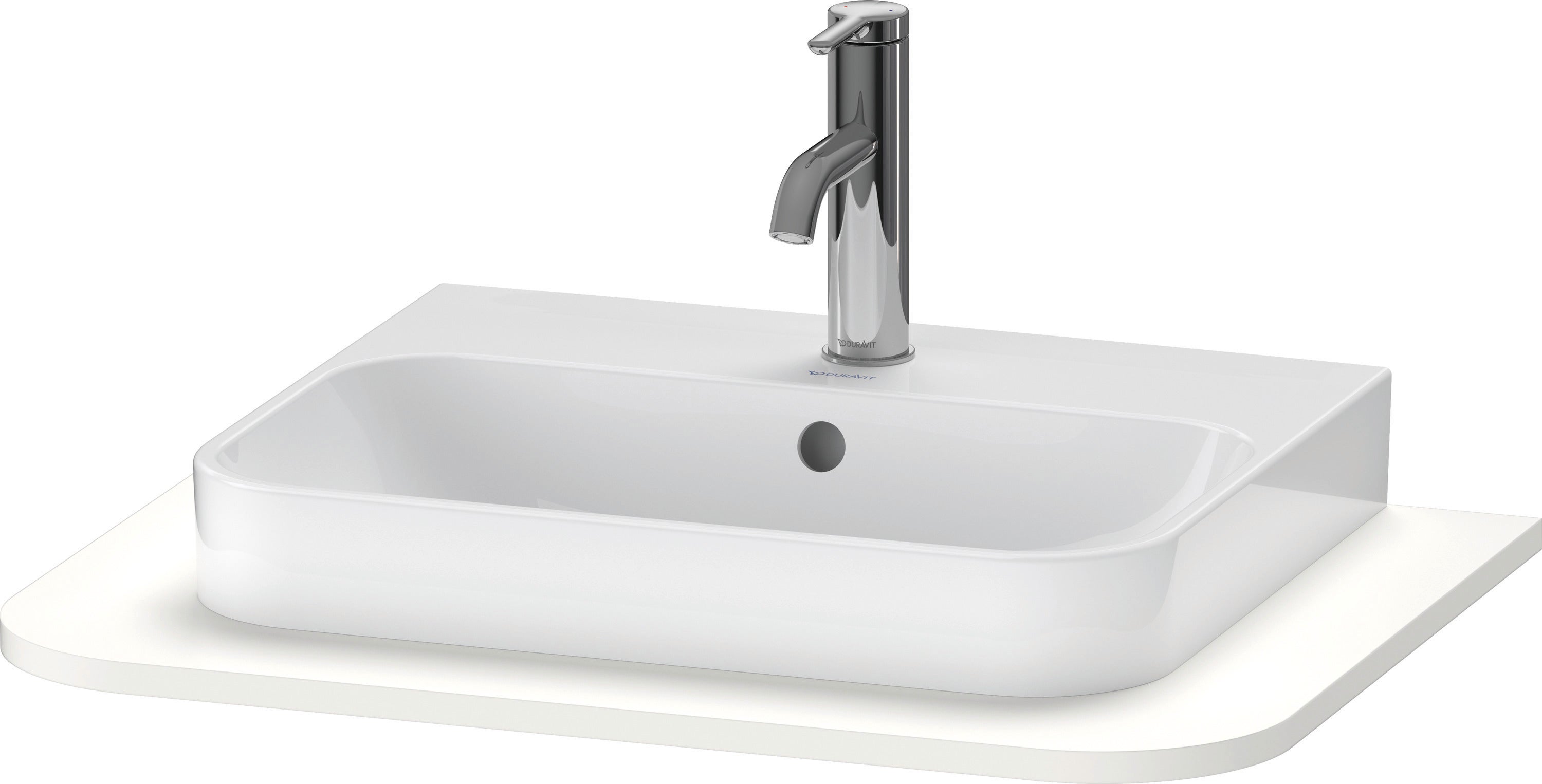 Duravit Happy D.2 Plus Console HP031B, 650x480 mm, 1 découpe, pour ...