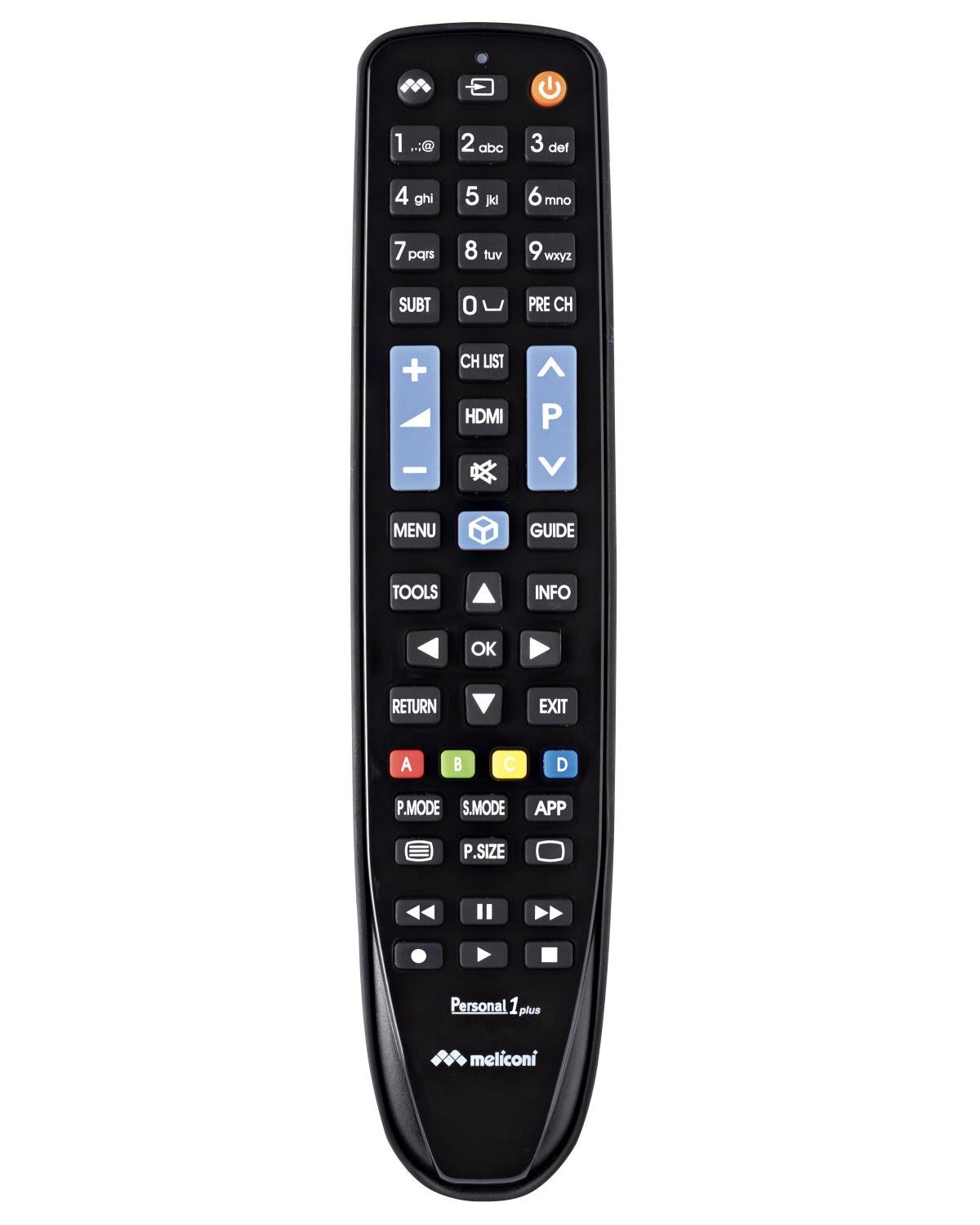 Meliconi Gumbody Personal 1 Plus télécommande IR Wireless TV Appuyez ...