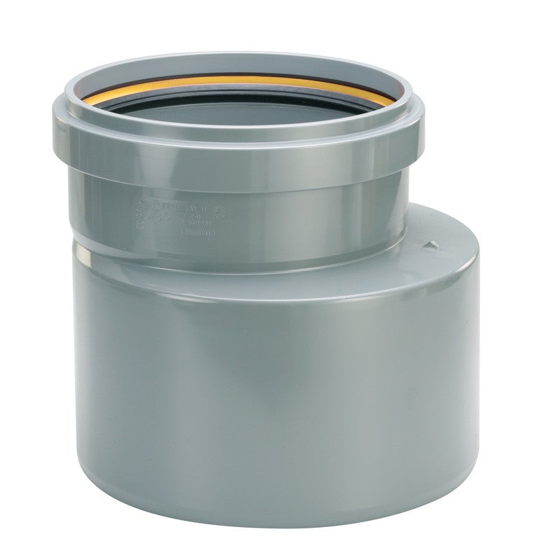 Réduction excentrée PVC assainissement à joint mâle/femelle Ø200x125 ...