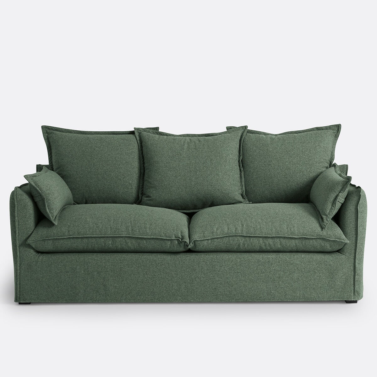 Canapé polyester, Odna - Vert forêt - 2 places | Leroy Merlin