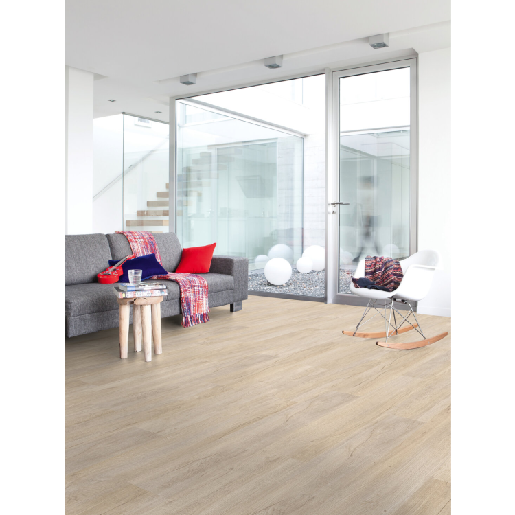 Lame de sol PVC clipsable effet bois kilda beige GERFLOR Rigid Lock ...