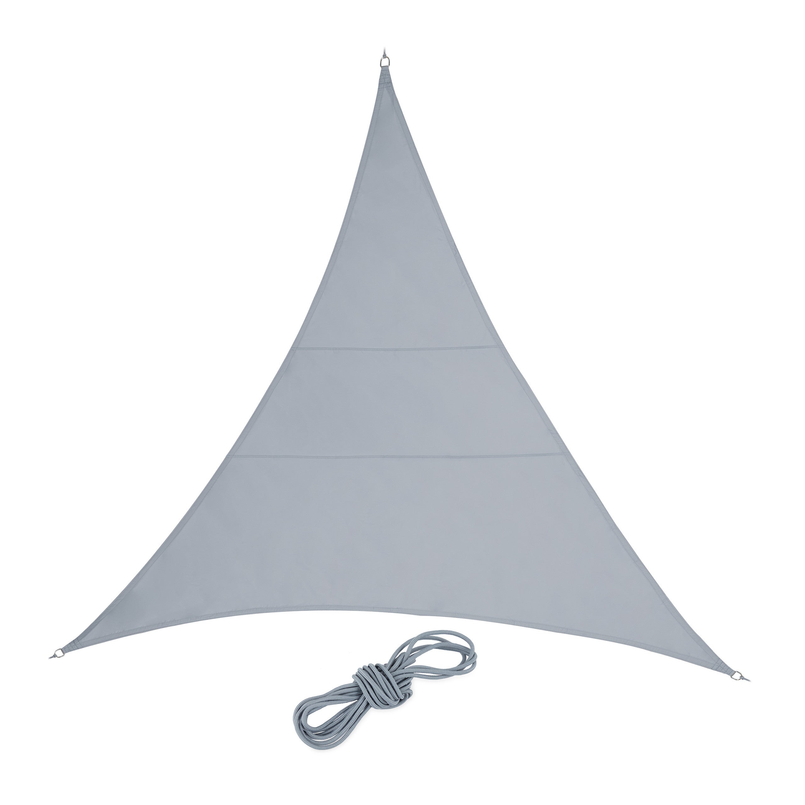 Relaxdays Voile d'ombrage, 4 x 4 x 4 m, triangle, concave, PES ...