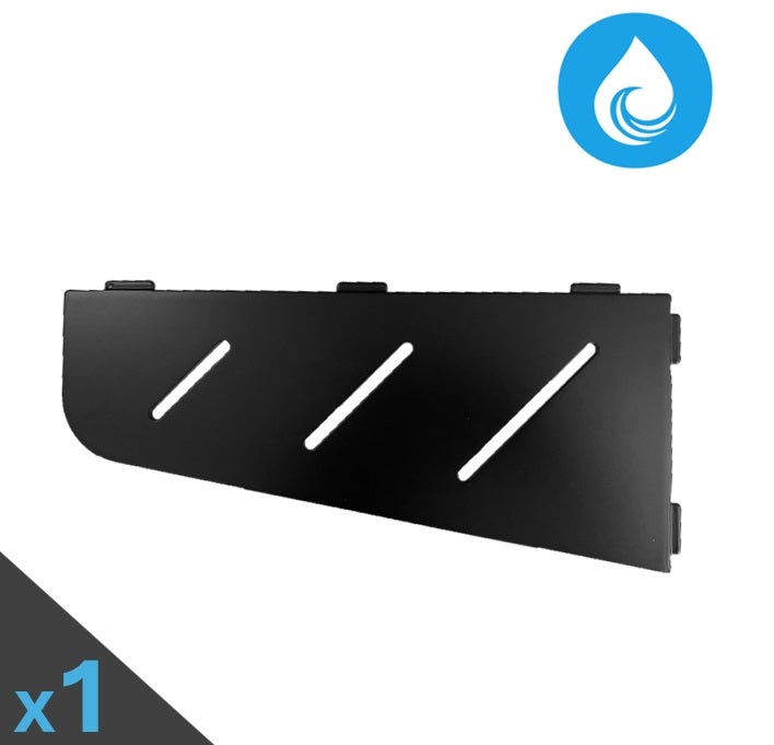 Tablette d'angle murale de douche Line - Noir mat | Leroy Merlin