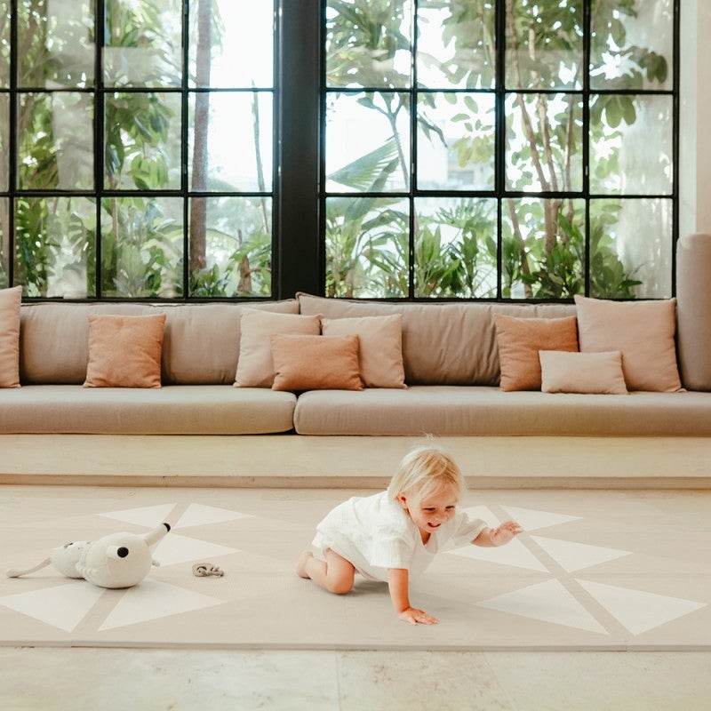 Tapis de jeu mousse PUZZLEMAT KYTE - MOCHA | Leroy Merlin