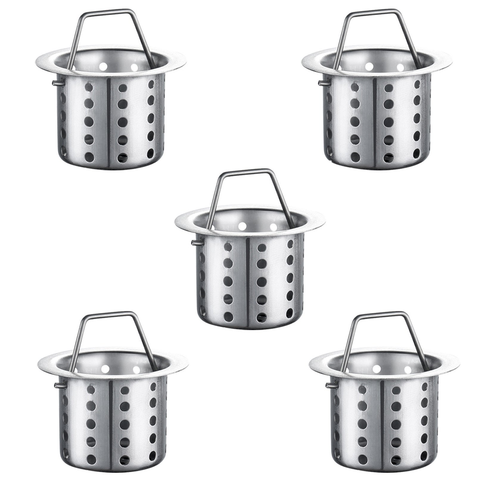 Filtres Évier Cuisine, 5 Pièces Crépines d'Évier de Cuisine, Crépine de ...