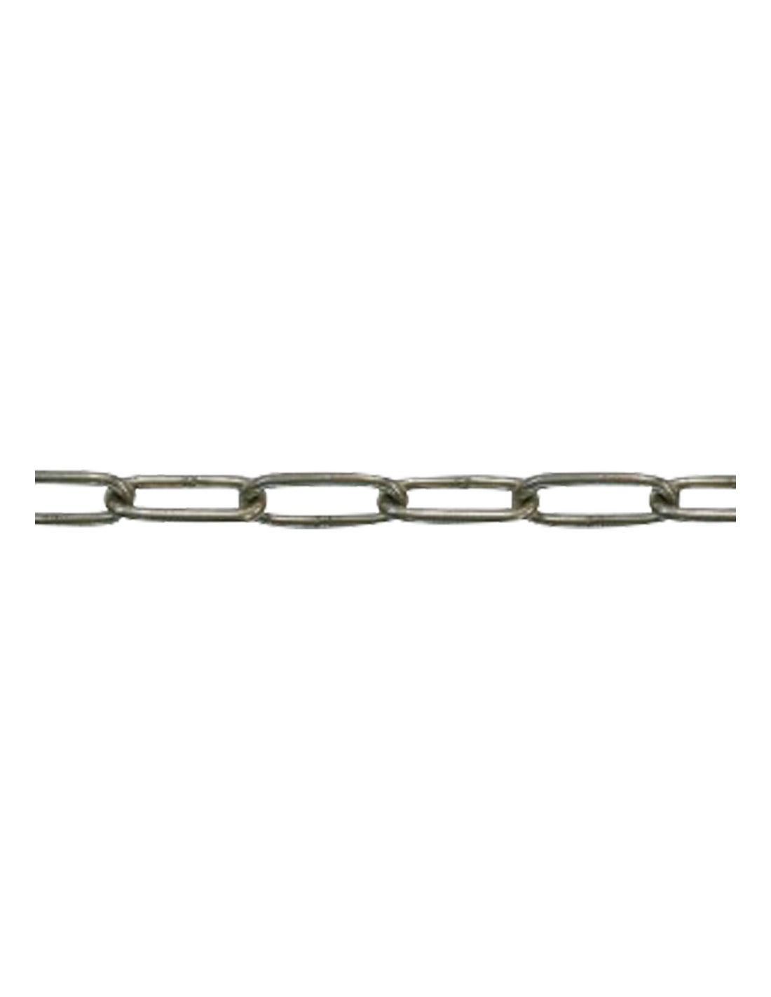 M Chaîne à maillon long Diamètre 8 Inox A4 (vendu au m)-100 pièces ...